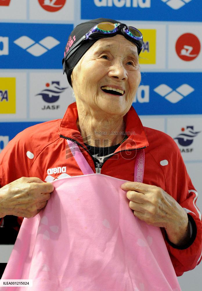 100-year-old woman in swimming competition | Imagelinkglobal ILG ...