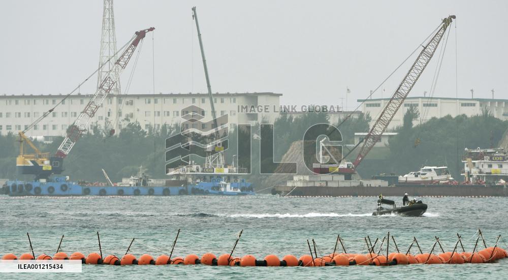 Offshore construction work begins for moving U.S. base in Okinawa ...