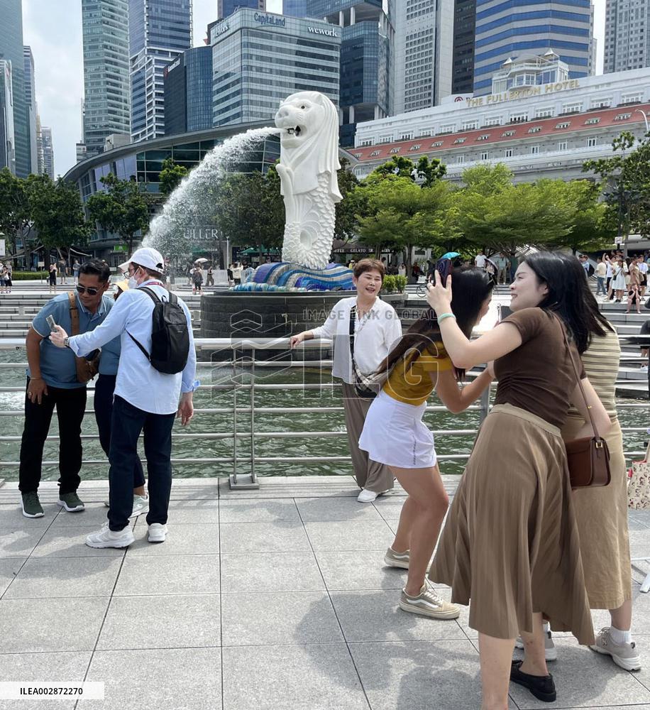 Singapore's landmark Merlion statue | Imagelinkglobal ILG: Product: ILEA002872270｜Photos ...